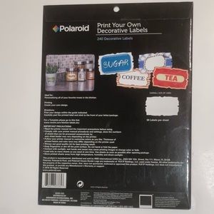 Polaroid | Office | Polaroid Print Your Own Decorative Labels 24 Labels ...